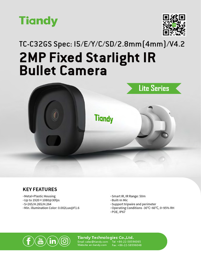 TC-C32GS Camera Specifications | PDF | Internet Protocols | Camera