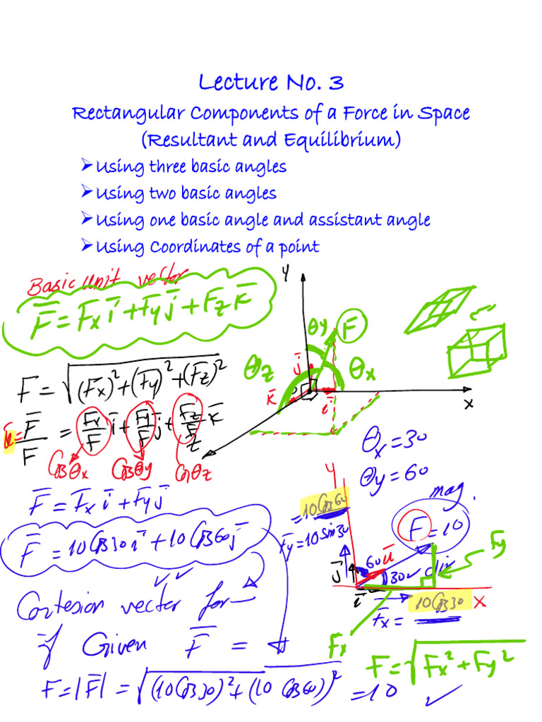 Lecture 3 Statics | PDF