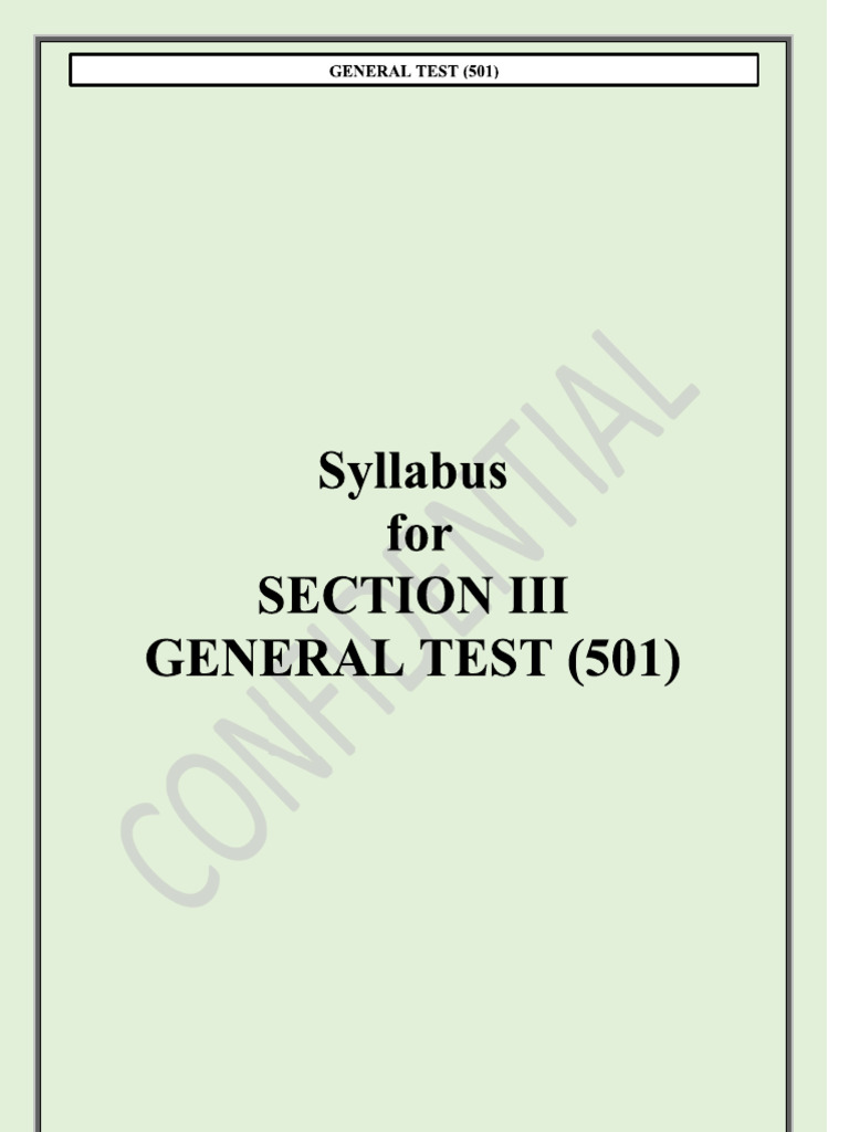 CUET General Test | PDF