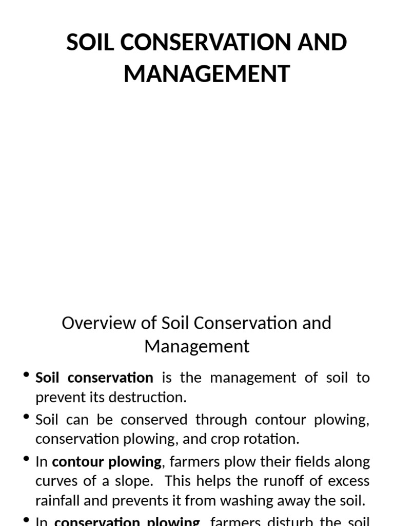 Presentation 2 Soil Conservation | PDF | Surface Runoff | Erosion