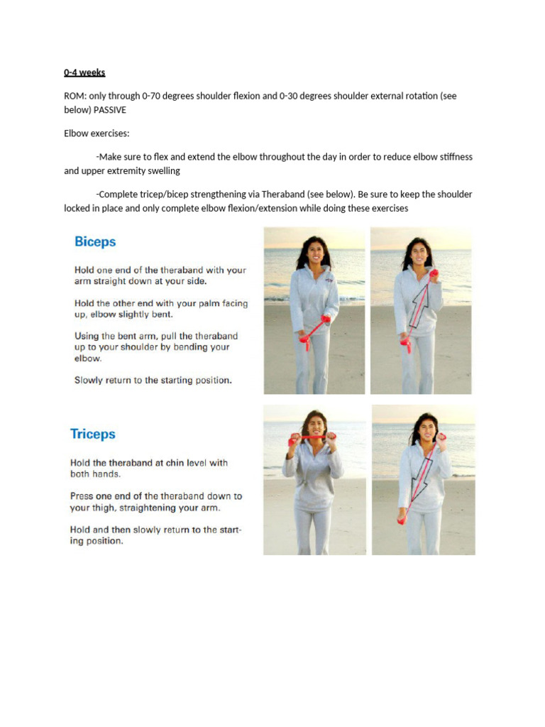 Shoulder Exercises | PDF