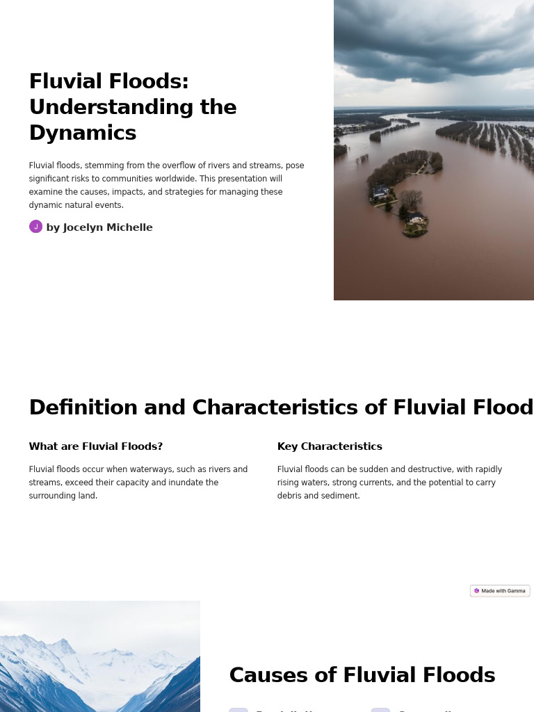 Fluvial Floods: Causes, Impacts, and Management | PDF | Flood | Flood ...