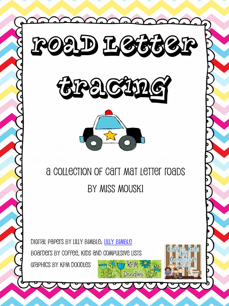 RoadLetterTracingMats 1 | PDF