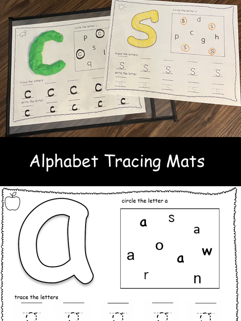 Alphabet Tracing and Writing Mats | PDF | Collation | Graphemes