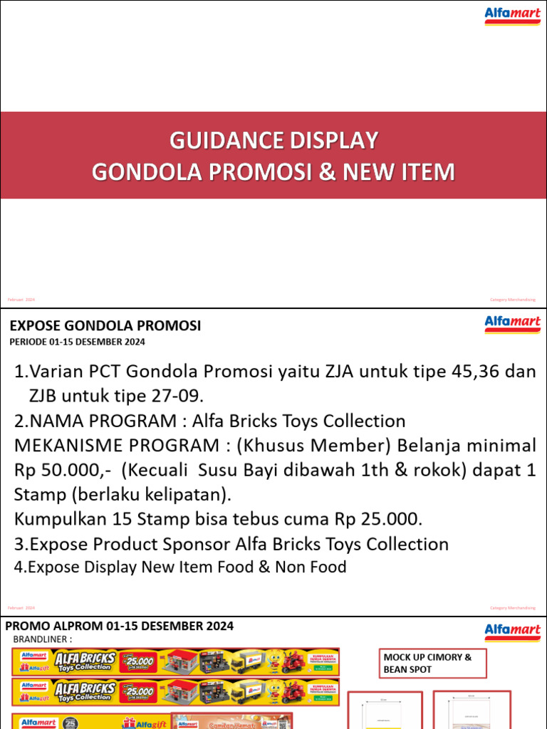 Guidance Display Gondola Promosi_01-15 Desember 2024 | PDF