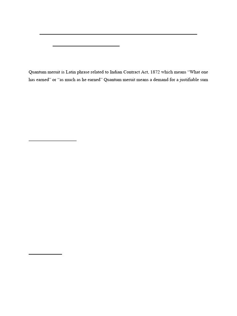 MTNL v. Tata Communications: Quantum Meruit Ruling | PDF | Damages ...
