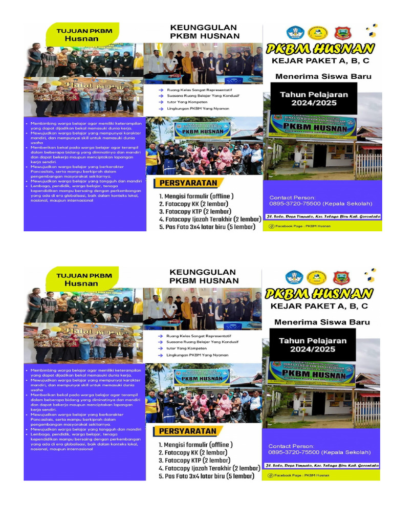 BROSUR BARU PKBM | PDF