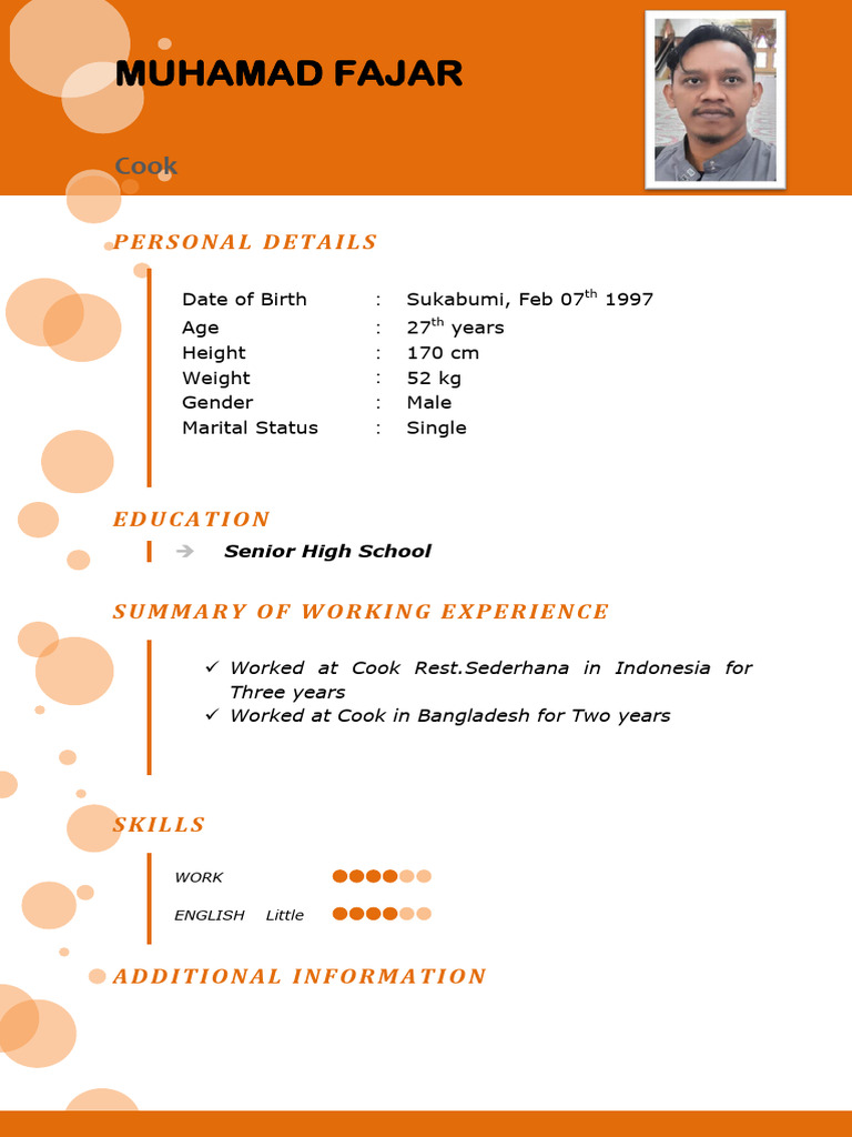 CV Fajar Cook | PDF