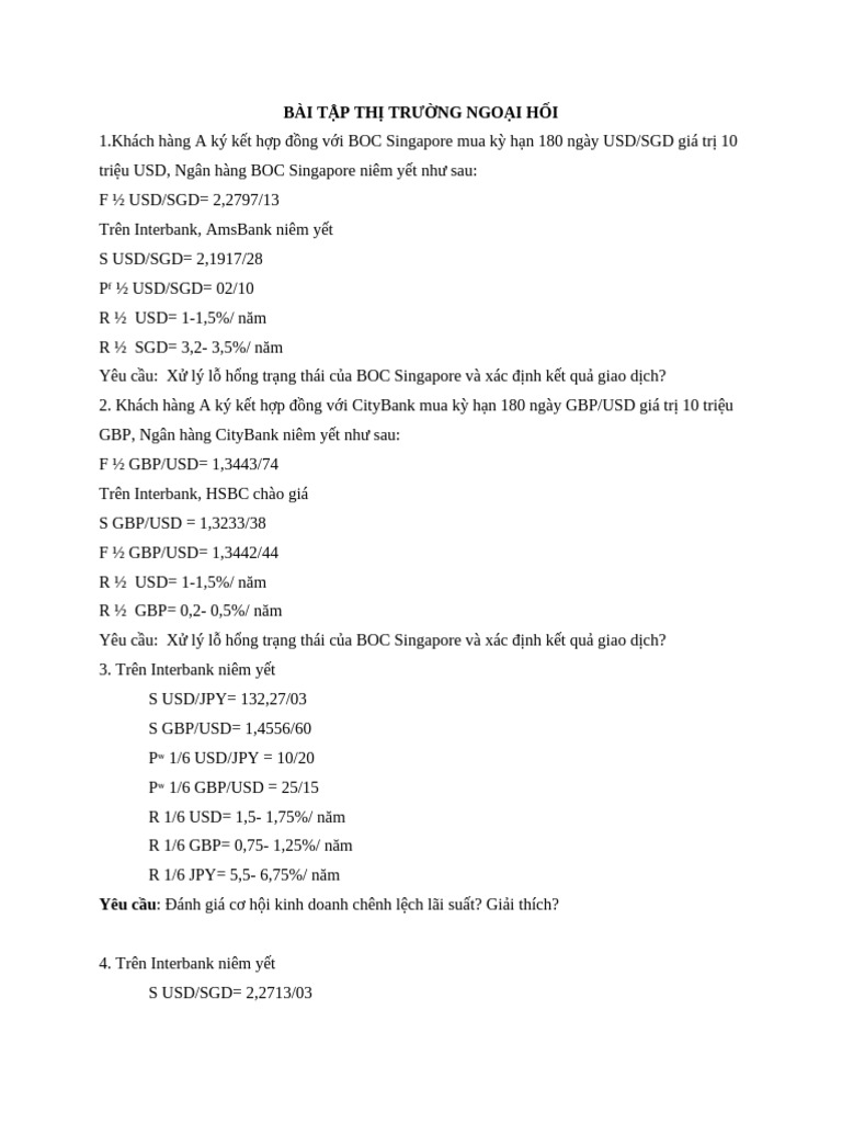 Bài tập TTNH | PDF