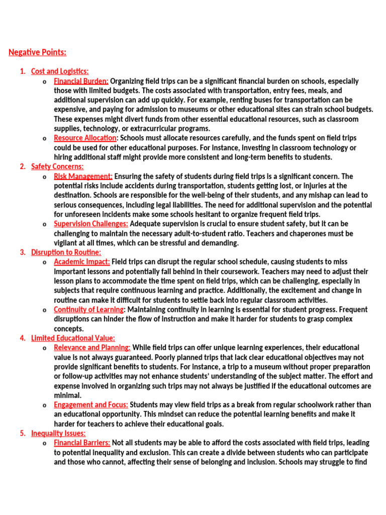 Negative Points | PDF | Learning | Teachers