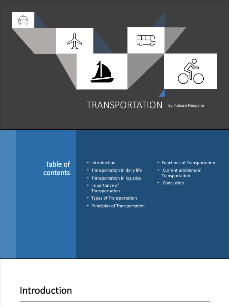Transportation | PDF | Transport | Mode Of Transport