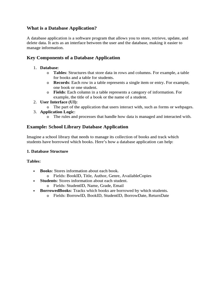 Understanding Database Applications | PDF | Databases | Data Model