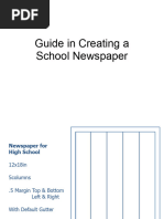 Campus Journalism Layout Essentials | PDF | Page Layout | Mass Media
