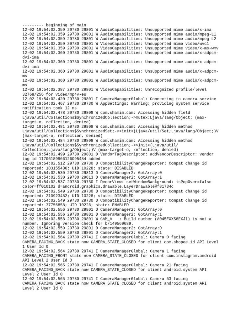 logcat1733144042178 | PDF | Computer Architecture | Software Development