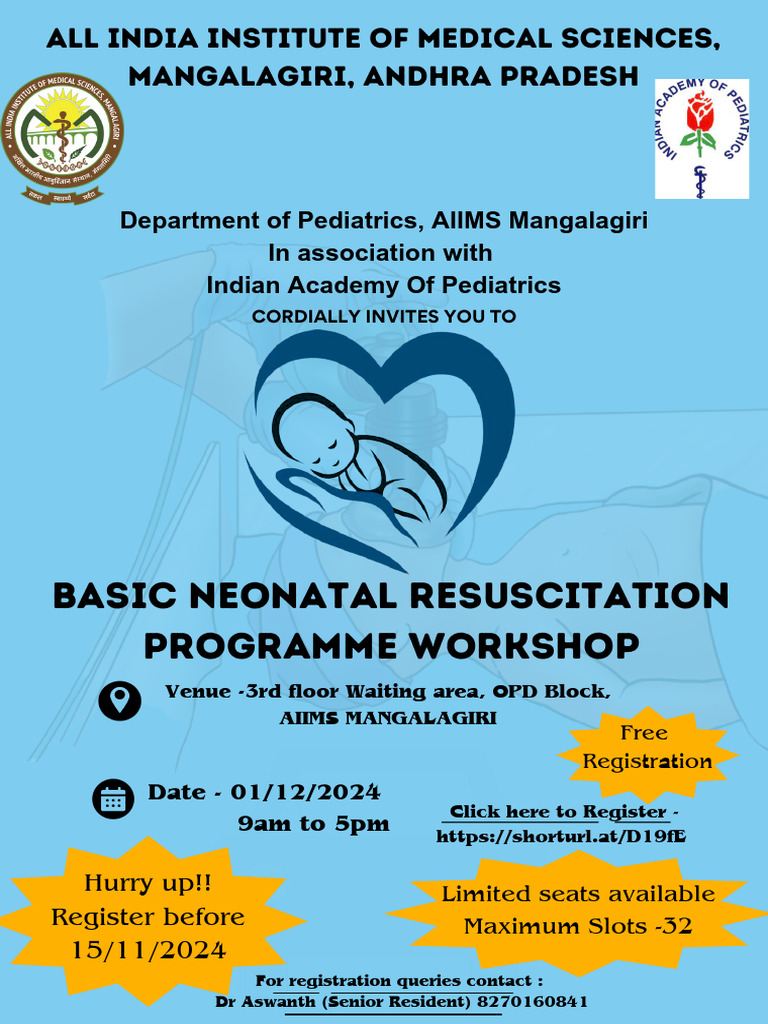Basic NRP Flyer Aiims MG | PDF | Health Care | Medicine