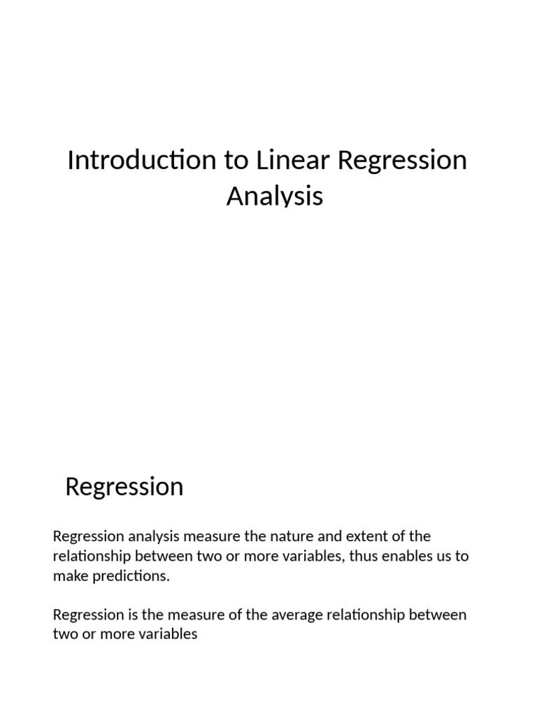 Lec3(Types of regression) & Simple Linear regression | PDF | Regression Analysis | Linear Regression