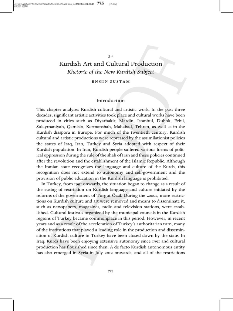 Kurdish Art: Decolonial Perspectives | PDF | Kurds | Kurdistan