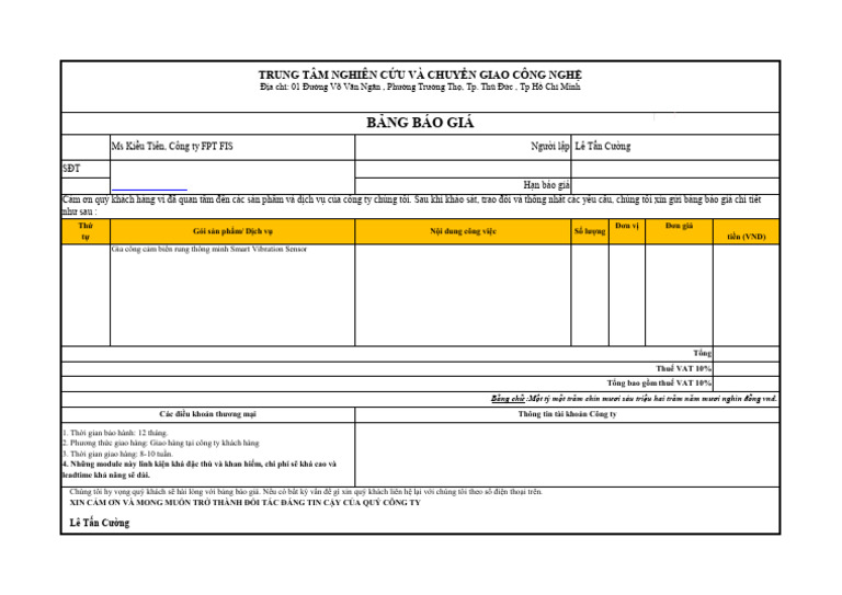 GiacongSmart Vibration Sensor 041124 | PDF