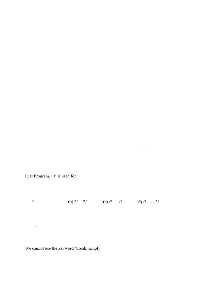 UpdatedNew C QB-1 | PDF | C (Programming Language) | Control Flow