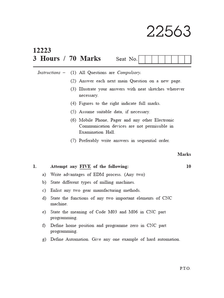 22445-2022-Winter-question-paper[Msbte study resources] | PDF | Gear ...