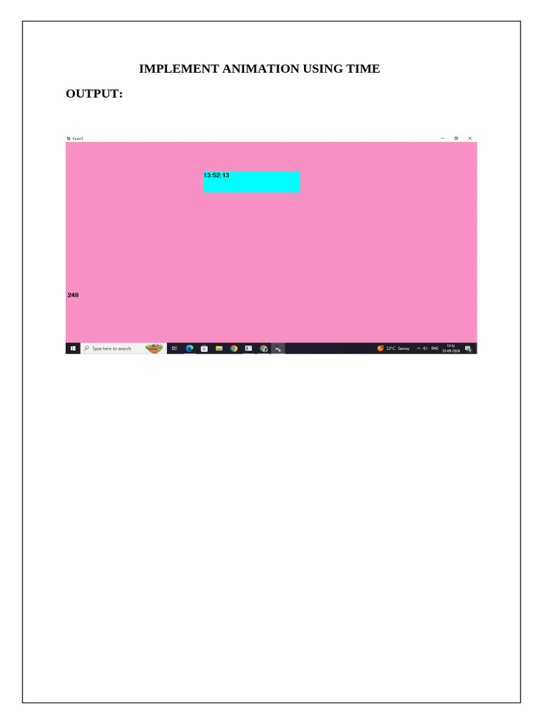 IMPLEMENT ANIMATION USING TIME | PDF IMPLEMENT ANIMATION USING TIME | PDF