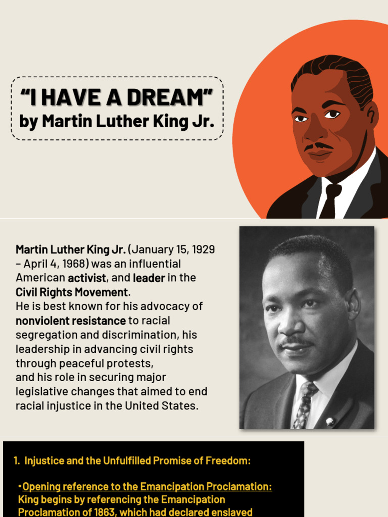 I Have A Dream Speech Key Themes | PDF | Martin Luther King Jr ...