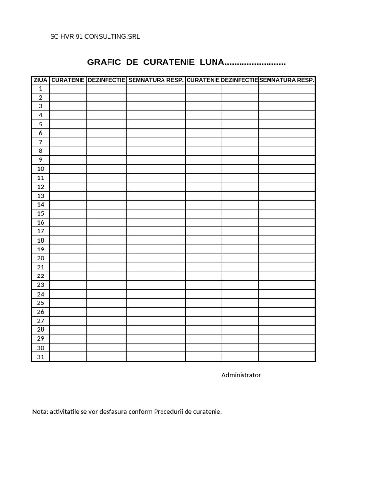 365940120-Grafic-de-Curatenie | PDF