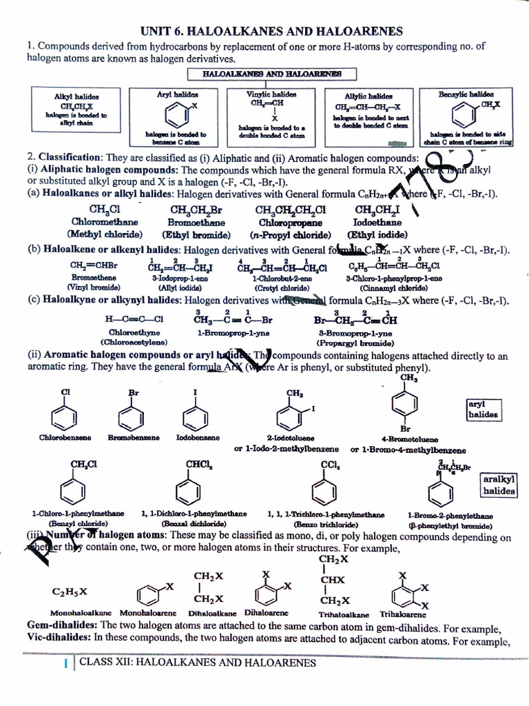 Haloalkanes and Haloarenes | PDF