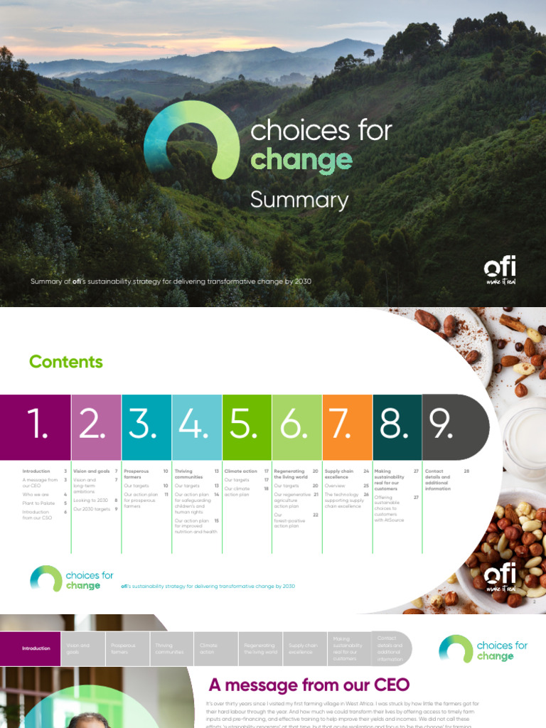 OFI's 2030 Sustainability Strategy | PDF | Supply Chain | Sustainability