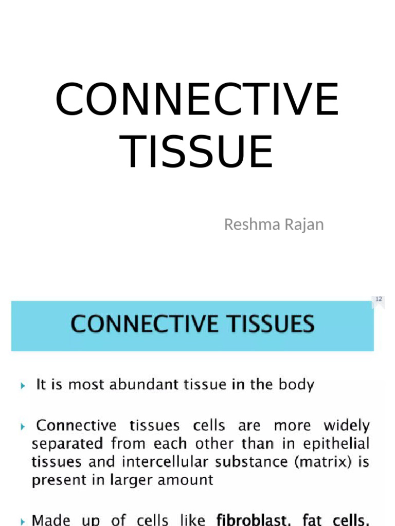 Connective Tissue, Reshma | PDF