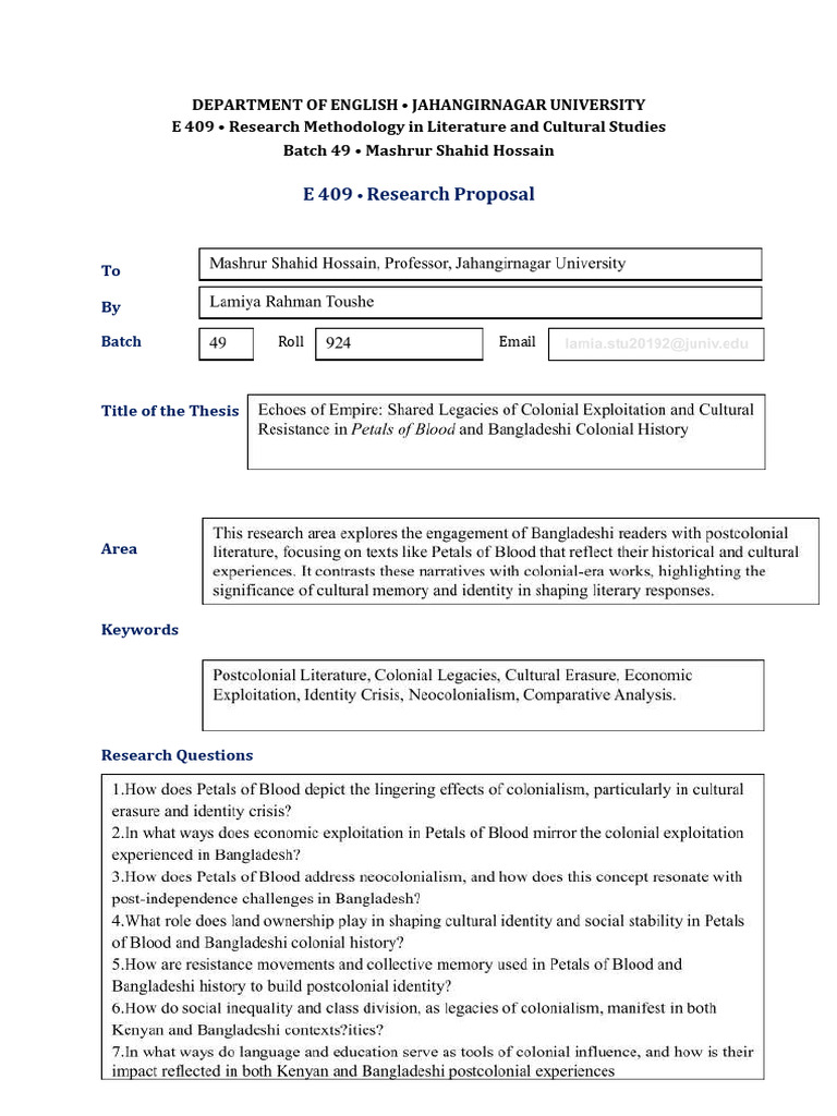 924 Lamiya Rahman Toushe.doc (1) | PDF | Methodology