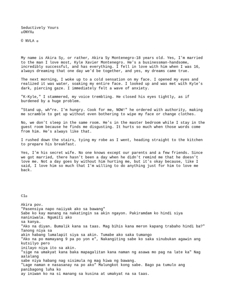 Seductively Yours ONYX | PDF