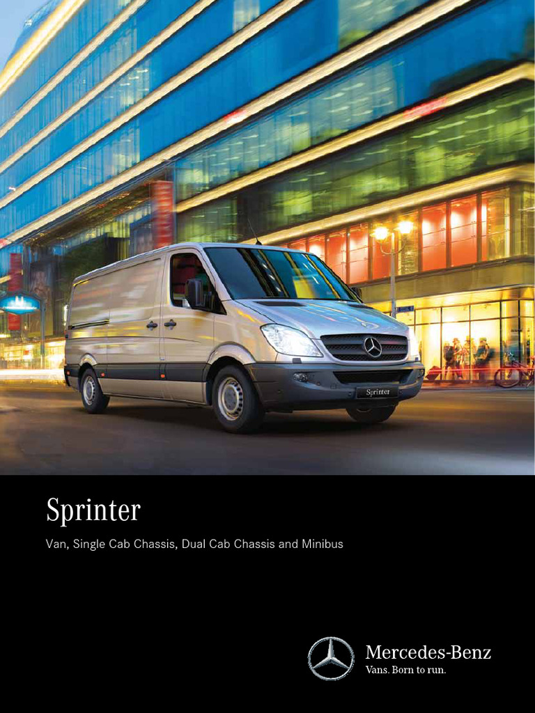 Sprinter Brochure (PDF) - Mercedes-Benz | PDF | Mercedes Benz Sprinter ...