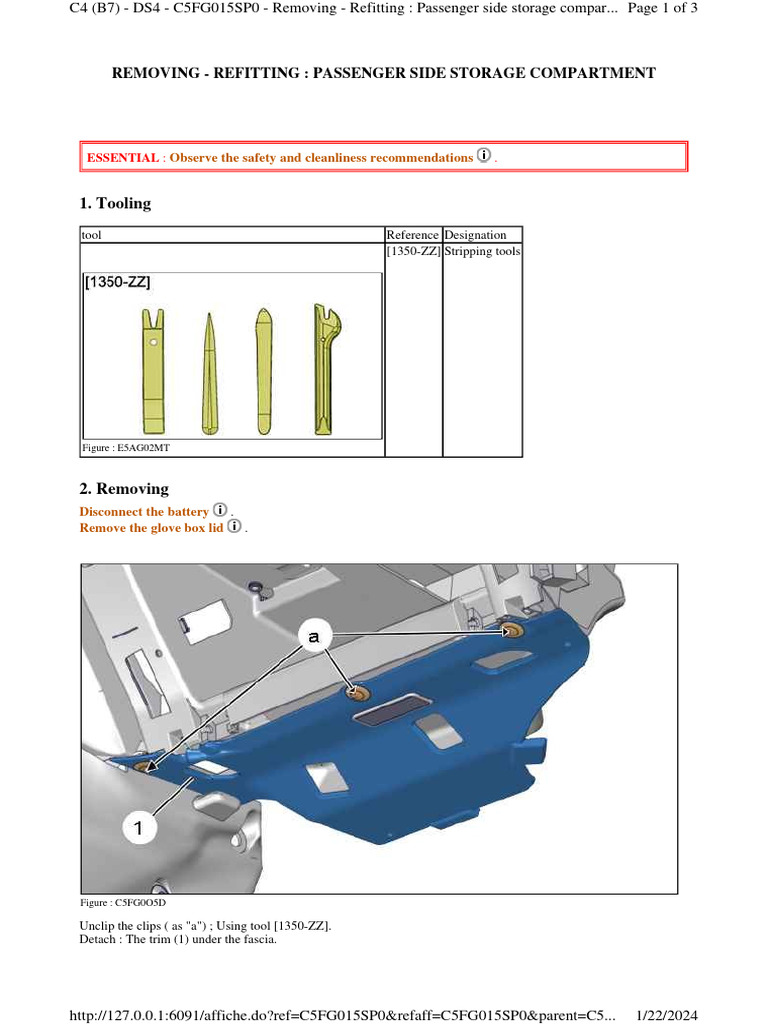 Remove The Glove Box | PDF