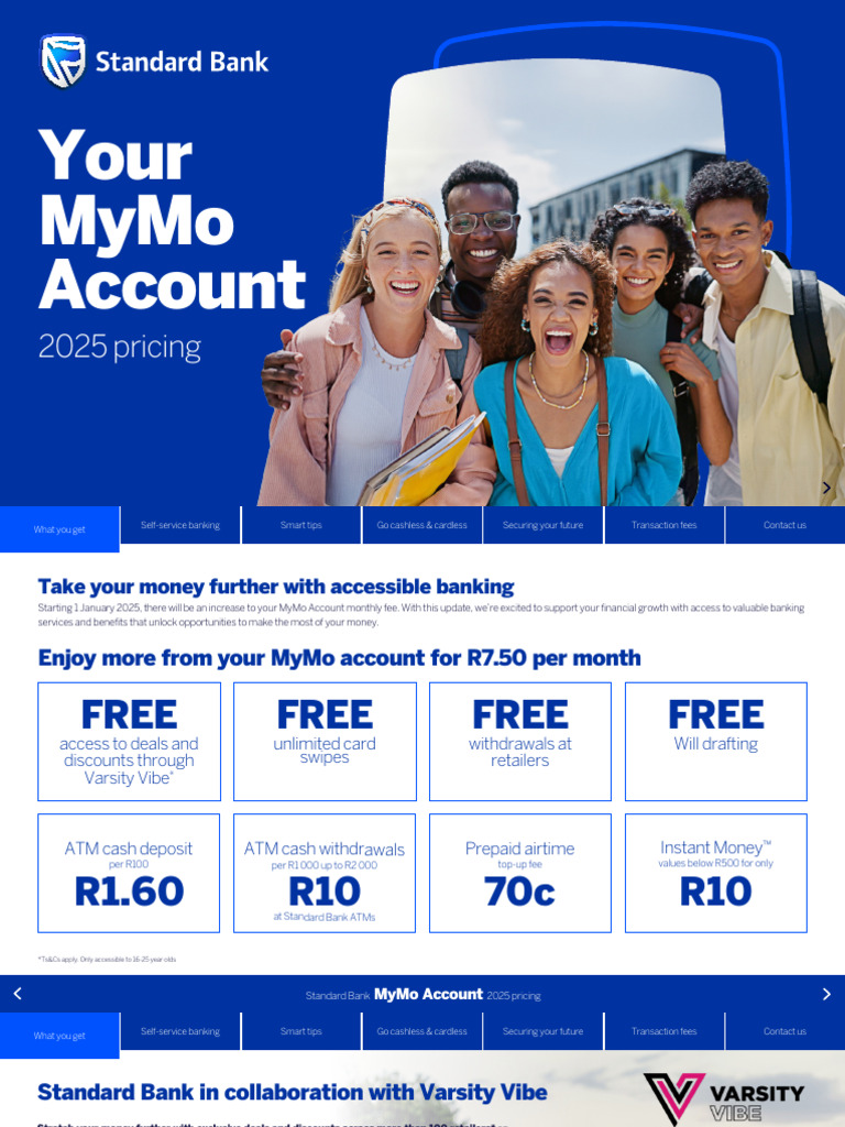 MyMo Account Pricing Guide 2025 | PDF | Debit Card | Credit Card