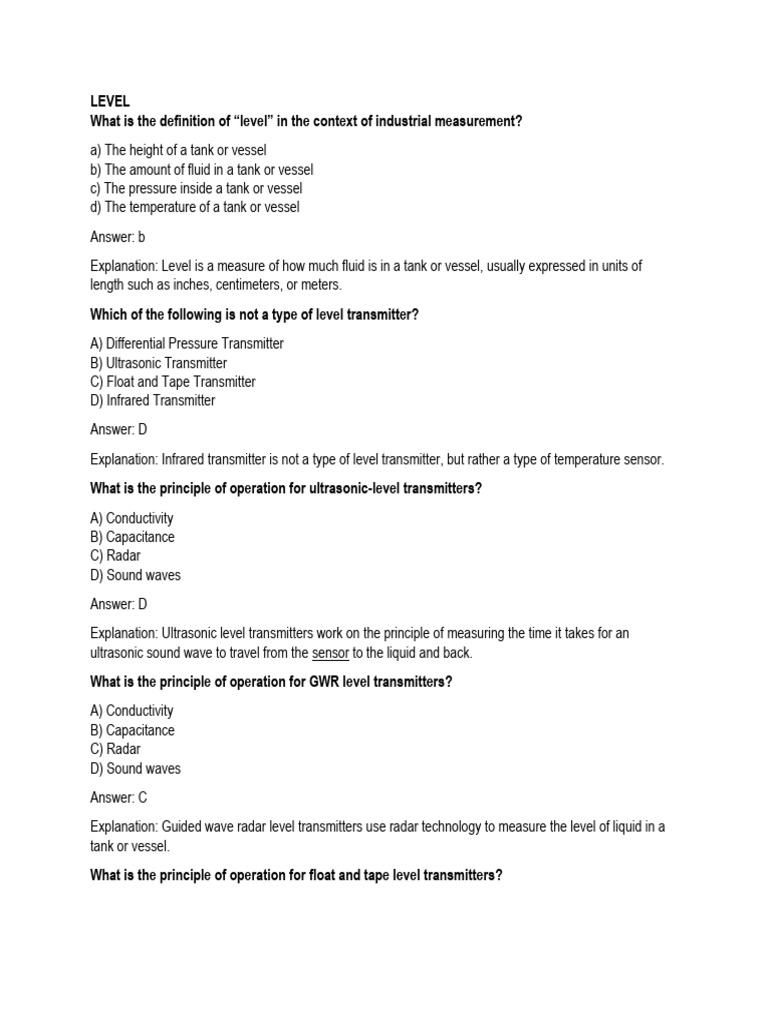 Reviwer | PDF | Flow Measurement | Pressure Measurement