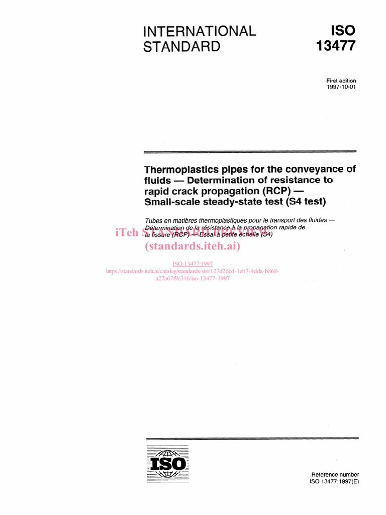 ISO-13477-1997 | PDF | Pipe (Fluid Conveyance) | International ...
