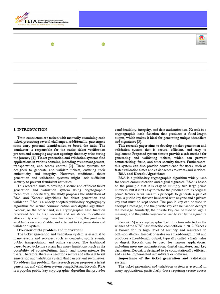 RSA_SHA3 | PDF | Key (Cryptography) | Cryptography