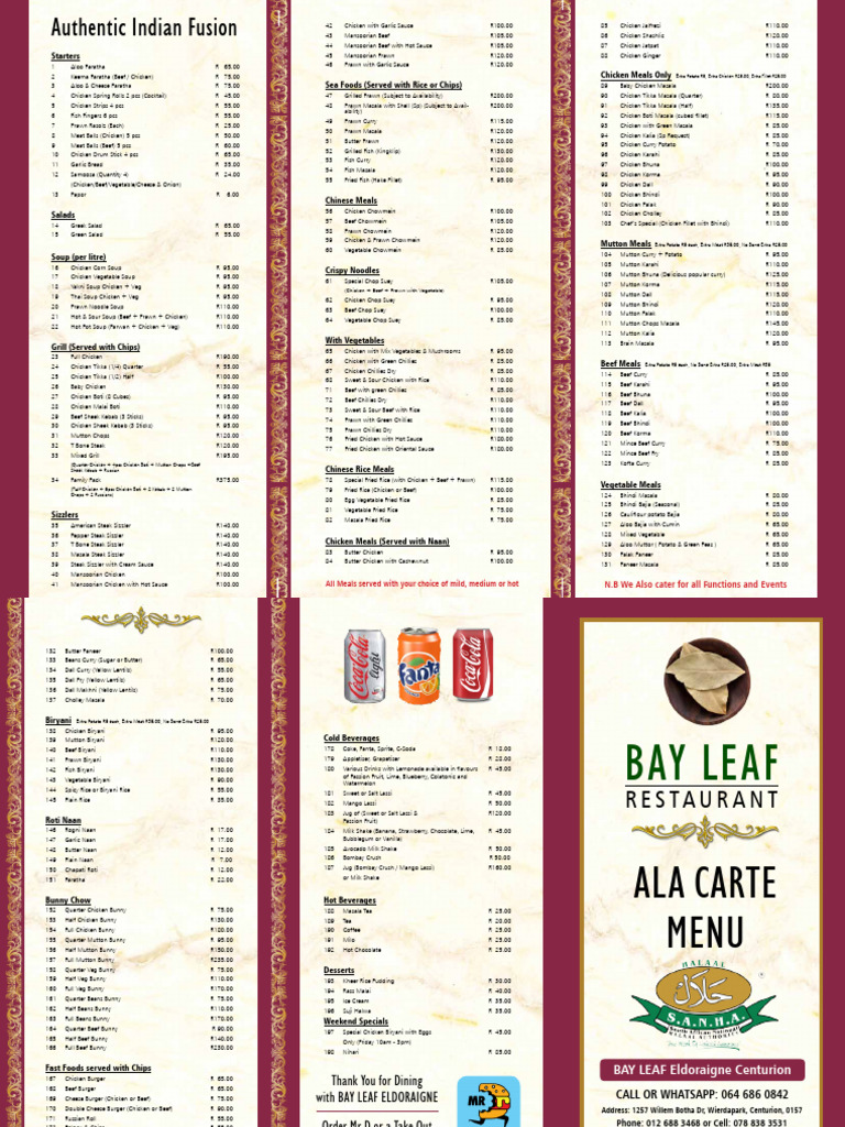 Alacarte Menu Web | PDF | Curry | Kebab