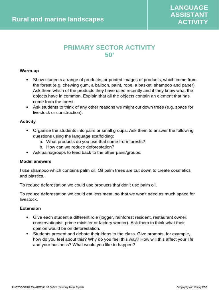 Forest Products and Deforestation Debate | PDF