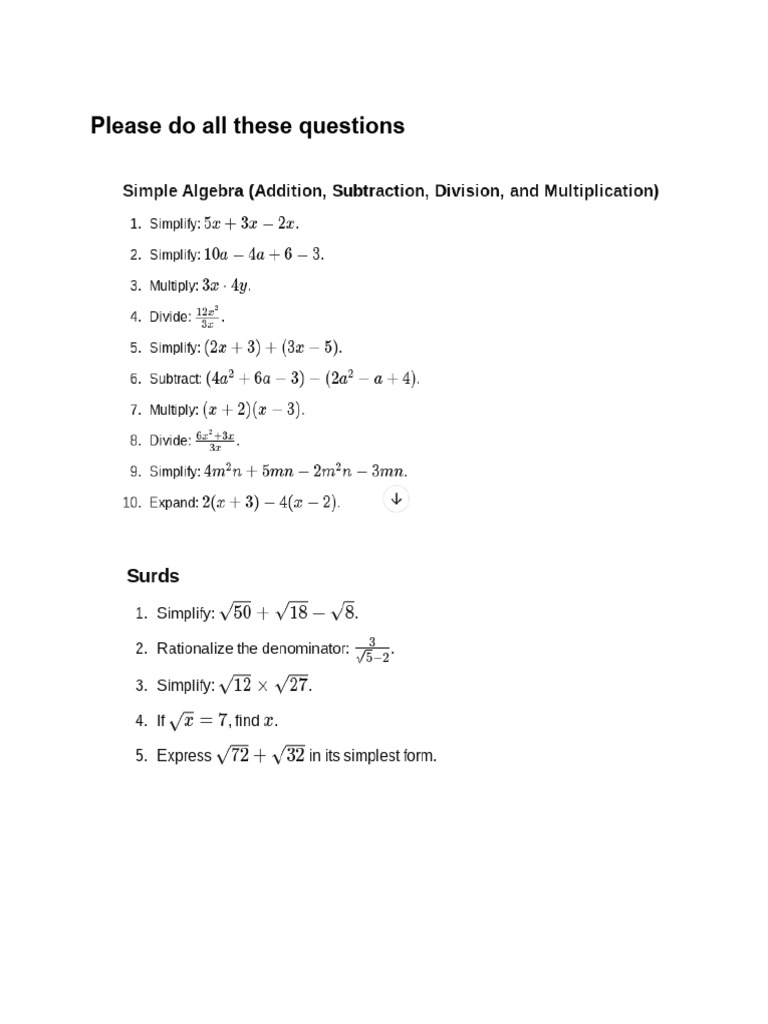 Please do all these questions | PDF