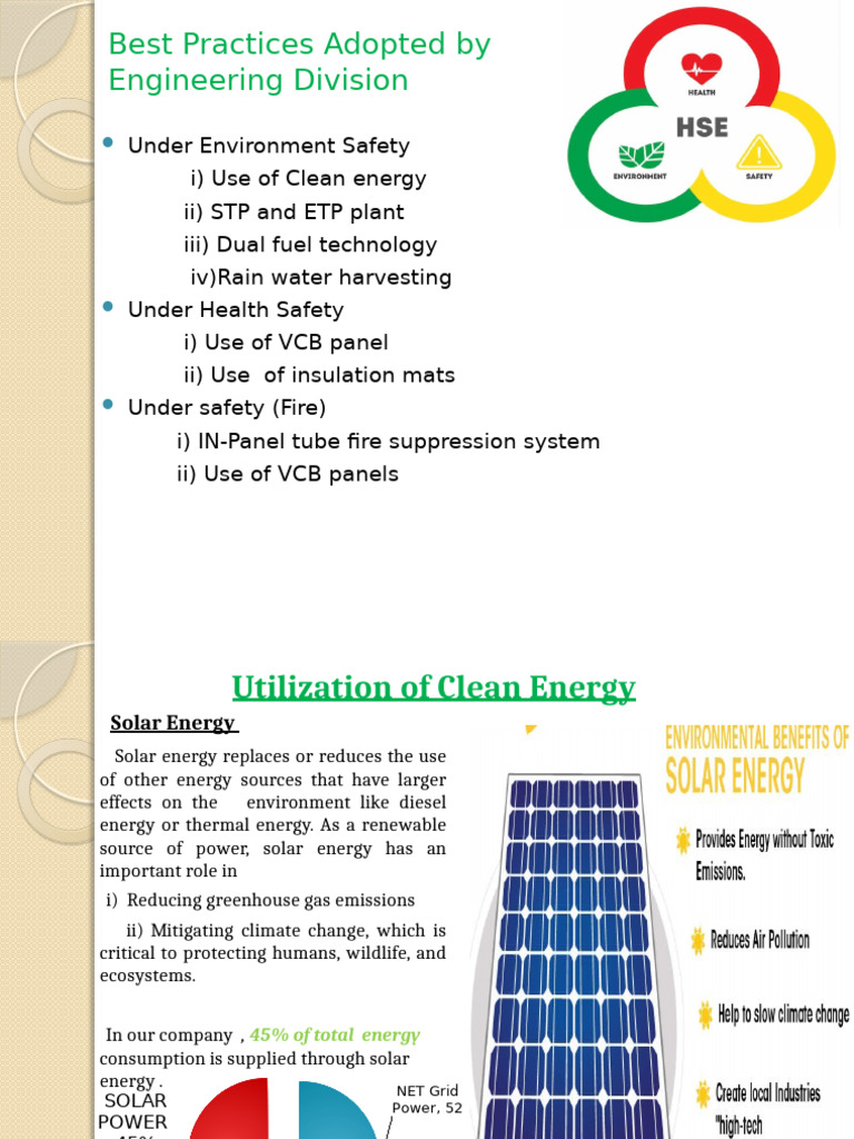 Best Practices Adoptted by Engineering Division | PDF | High Voltage ...