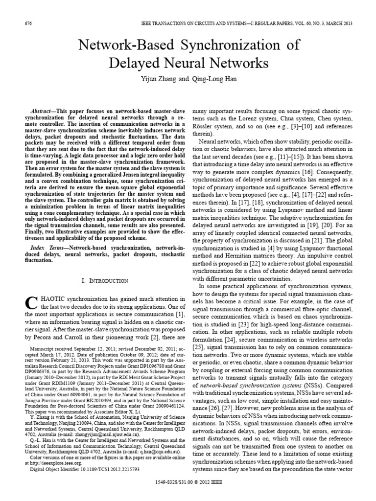 Network-Based_Synchronization_of_Delayed_Neural_Networks | PDF | Matrix (Mathematics ...