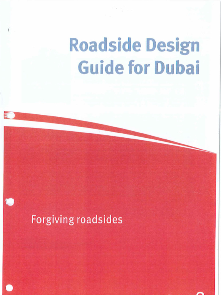 Roadside Design Guide For Dubai | PDF