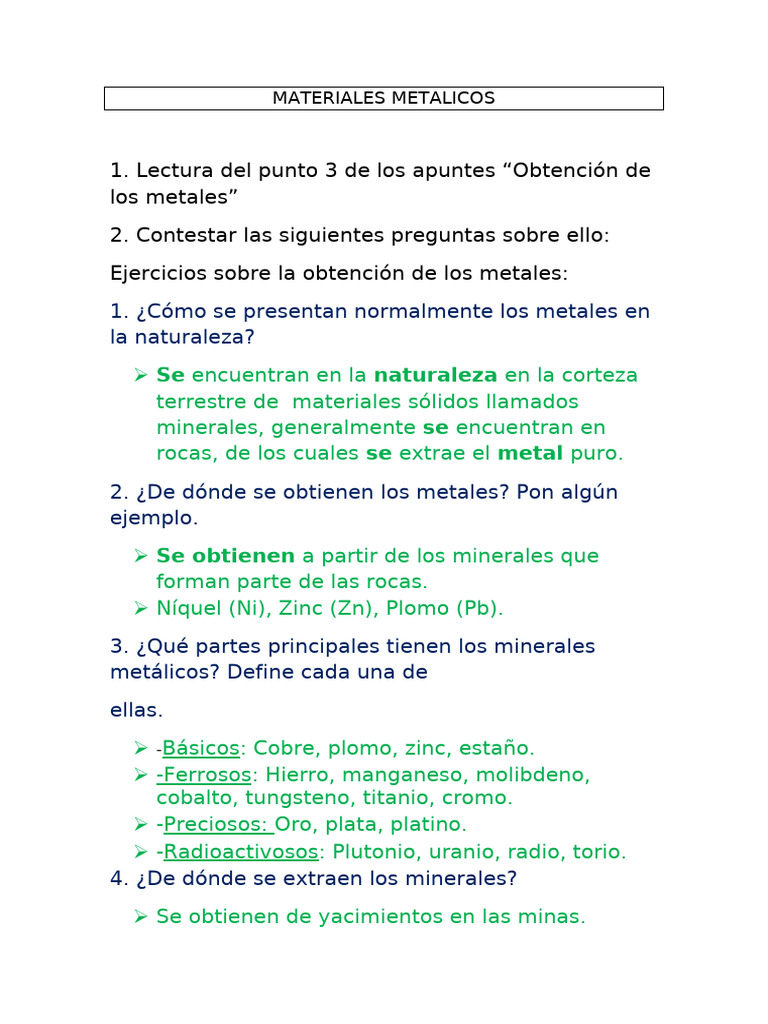 Materiales Metalicos | PDF