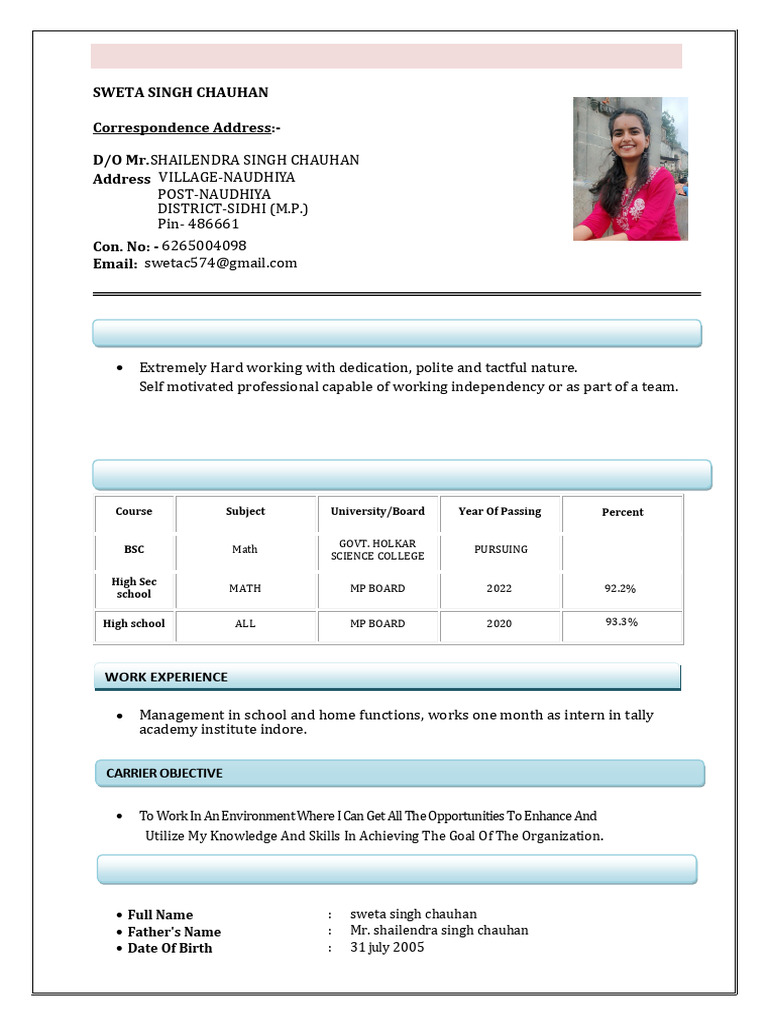 Sweta Resume | PDF