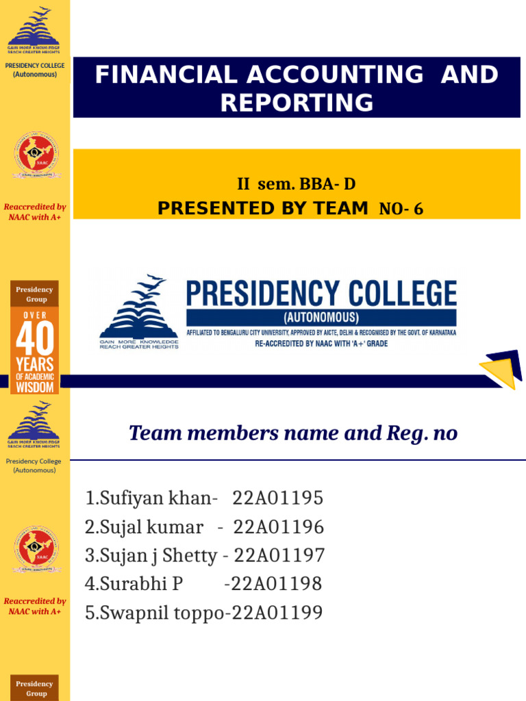Fa Presentation | PDF | Financial Statement | Equity (Finance)