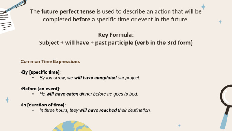 Future Perfect Tense Explained | PDF