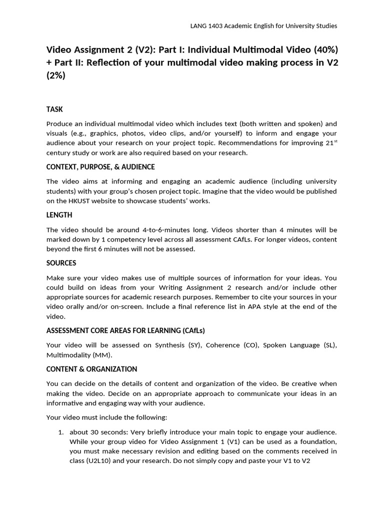V2 Individual Multimodal Video Instructions | PDF | Human Communication ...