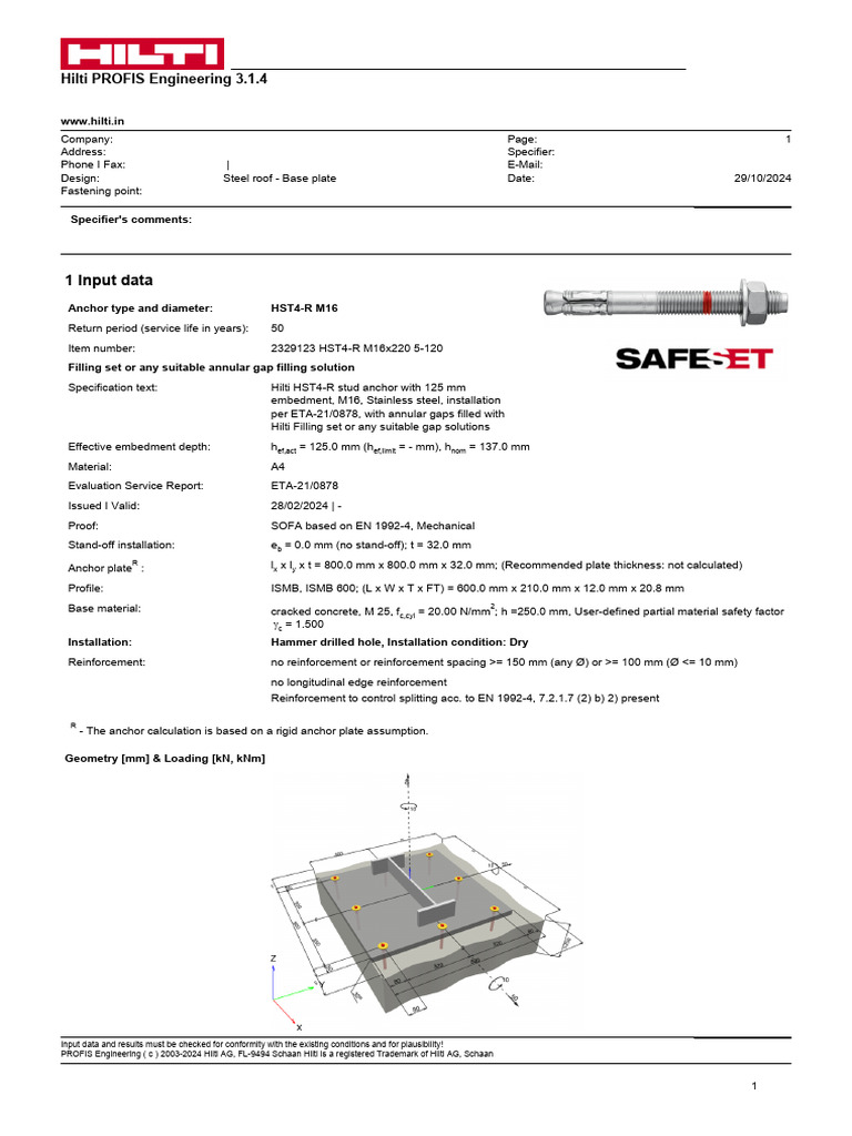 Drafts - Steel Roof - Base Plate | PDF | Building Engineering